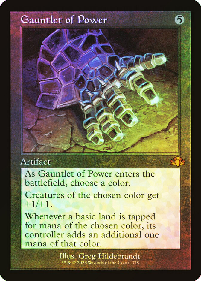 Gauntlet of Power (Retro Frame) | Dominaria Remastered - Retro Frame ...