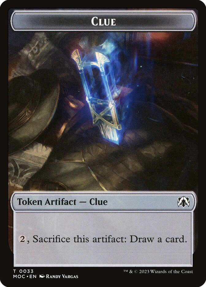 {Clue Token} // {Golem Token} | March of the Machine Commander | Star ...