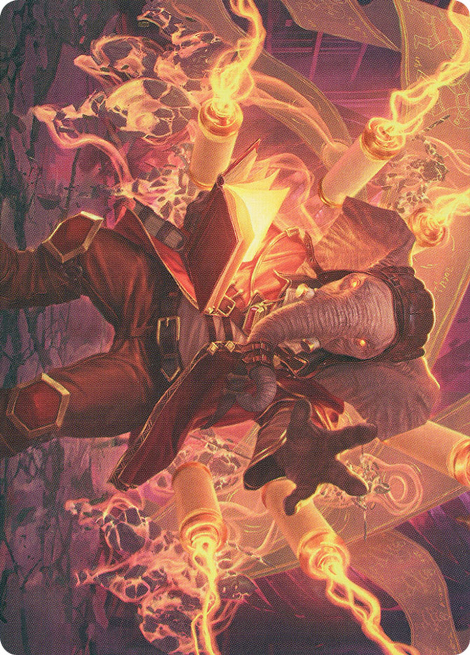 {quintorius Loremaster Art Card} 52 Art Series March Of The