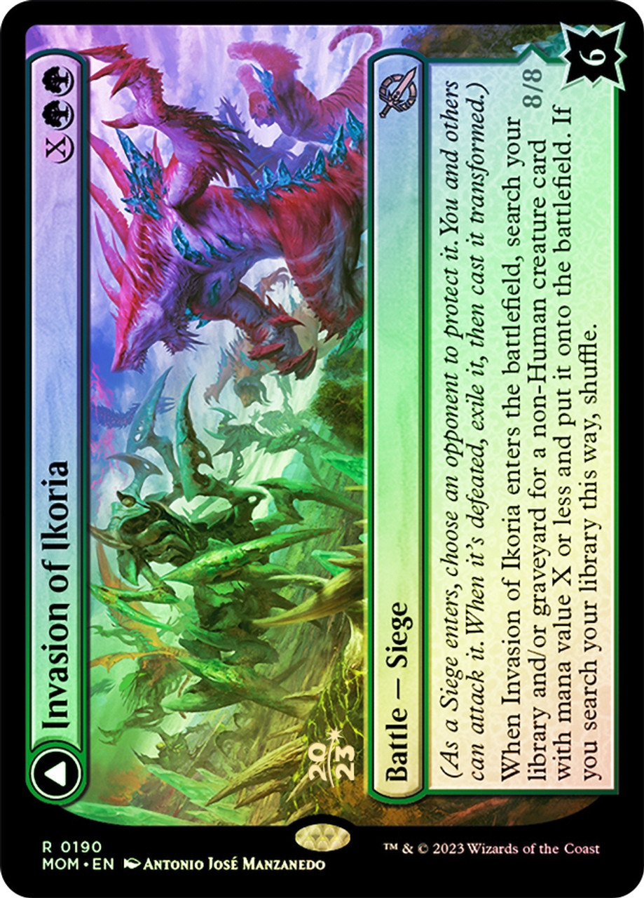 Invasion of Ikoria // Zilortha, Apex of Ikoria (Prerelease) (March of the Machine) | Promo: Date ...
