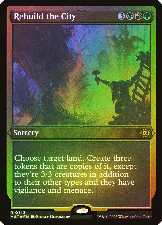 Rebuild the City (Foil Etched) | March of the Machine: The Aftermath ...