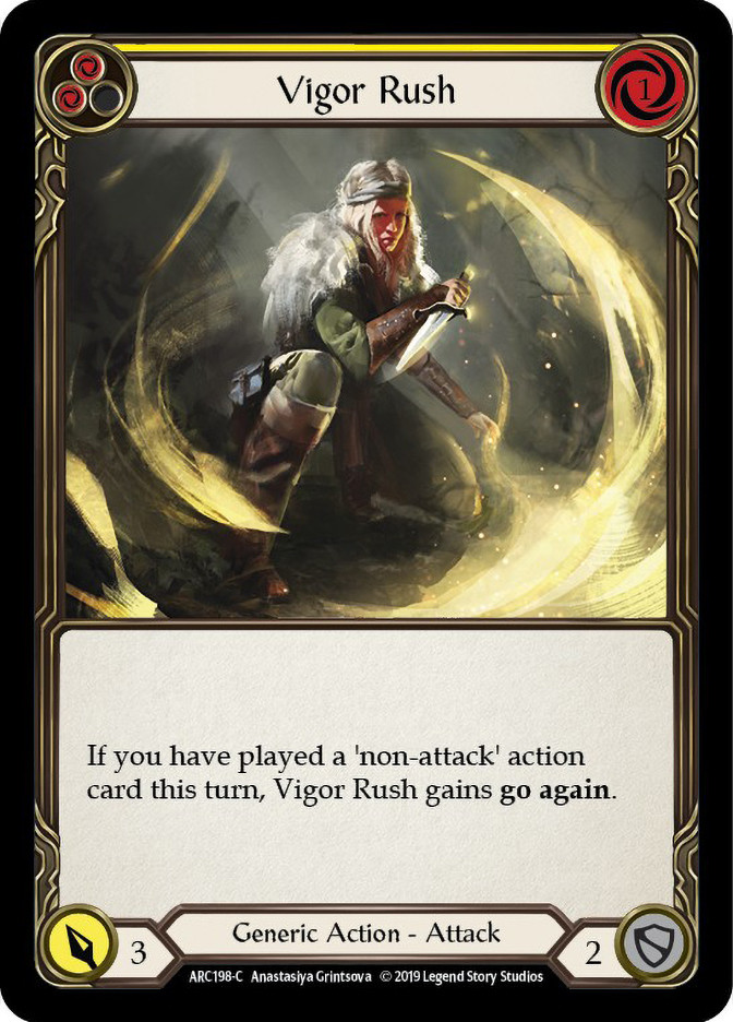 Vigor Rush (Yellow) | Arcane Rising (1st Edition) | Star City Games