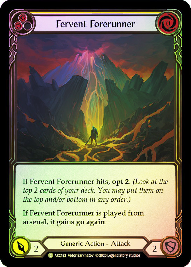 Fervent Forerunner (Yellow) | Arcane Rising (Unlimited) | Star City Games