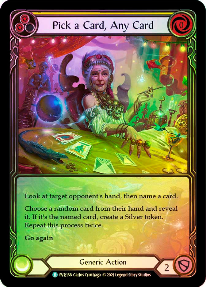 Pick a Card, Any Card (Yellow) (Extended Art) | Everfest (1st Edition ...