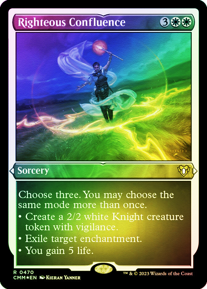 Righteous Confluence (Foil Etched) | Commander Masters - Alternate Foil ...