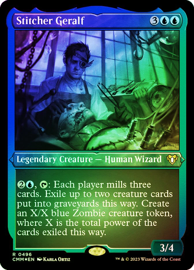 Stitcher Geralf (Foil Etched) | Commander Masters - Alternate Foil ...