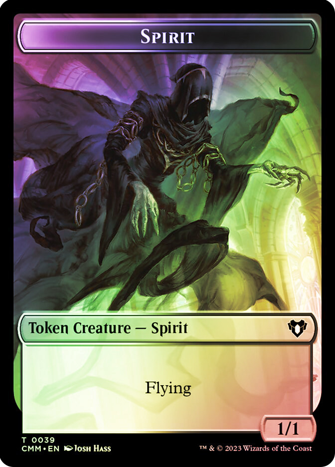 {Spirit Token} (Black/White) // {Stoneforged Blade Token} | Commander ...