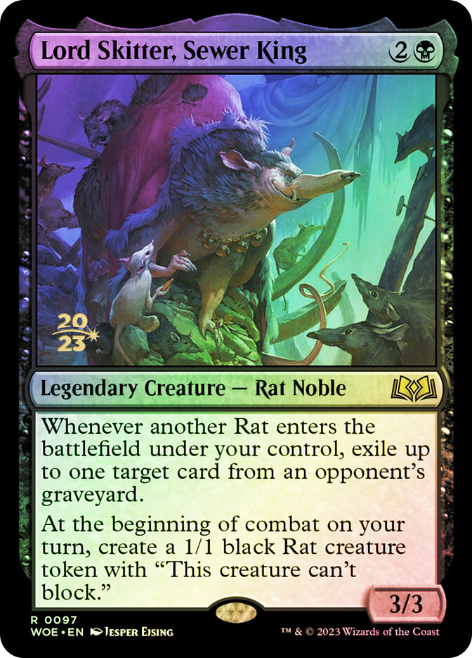 Lord Skitter, Sewer King (Prerelease) (Wilds of Eldraine) | Promo: Date ...