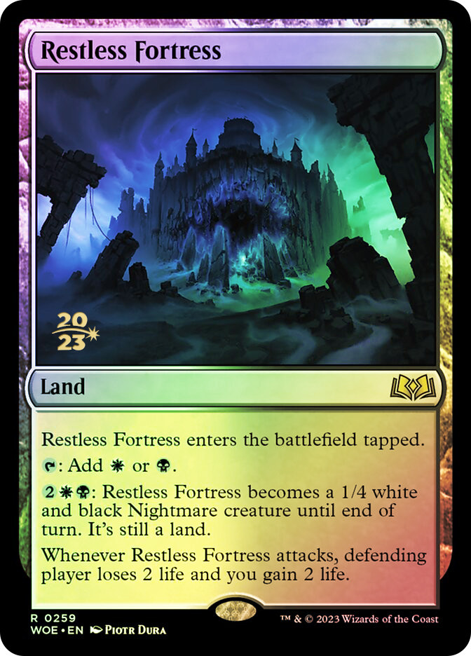Restless Fortress (Prerelease) (Wilds of Eldraine) | Promo: Date ...