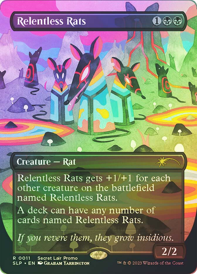 Relentless Rats (Secret Lair Promo) (#011) (Borderless) | Promo ...
