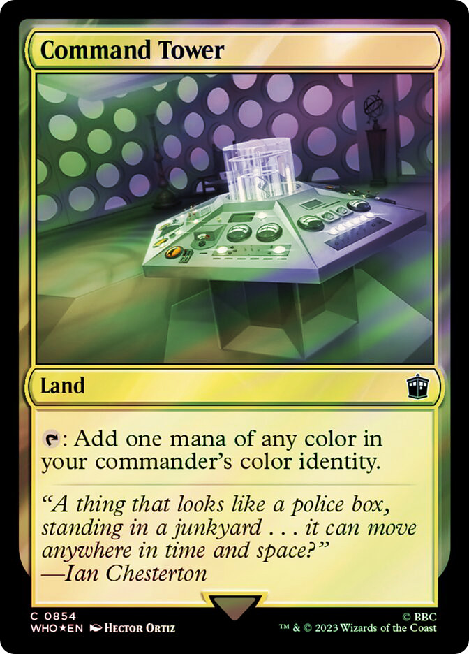Command Tower (#854) (Surge Foil) | Doctor Who Commander - Alternate ...