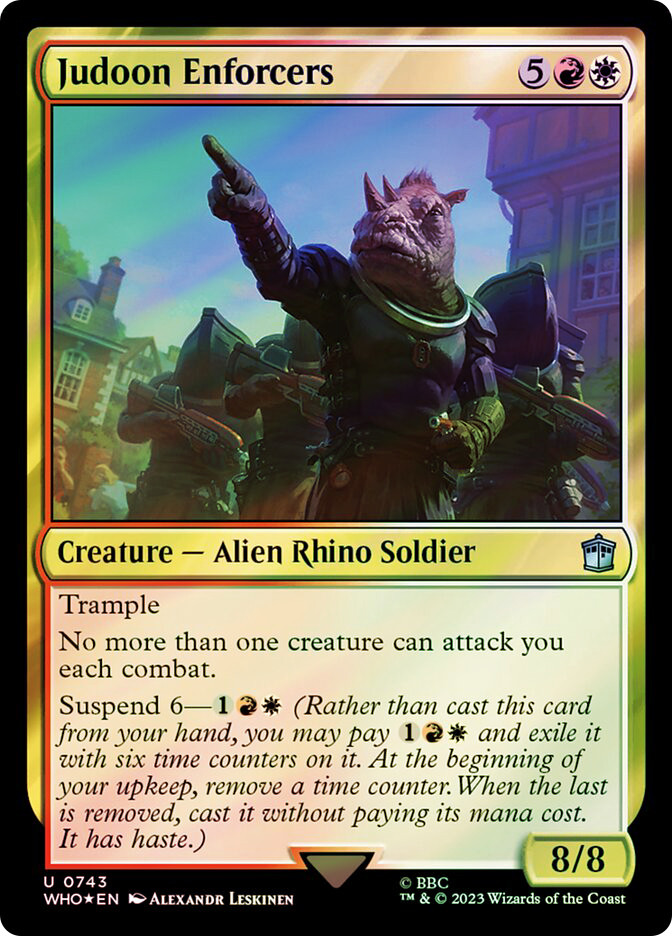 Judoon Enforcers (Surge Foil) | Doctor Who Commander - Alternate Foil ...