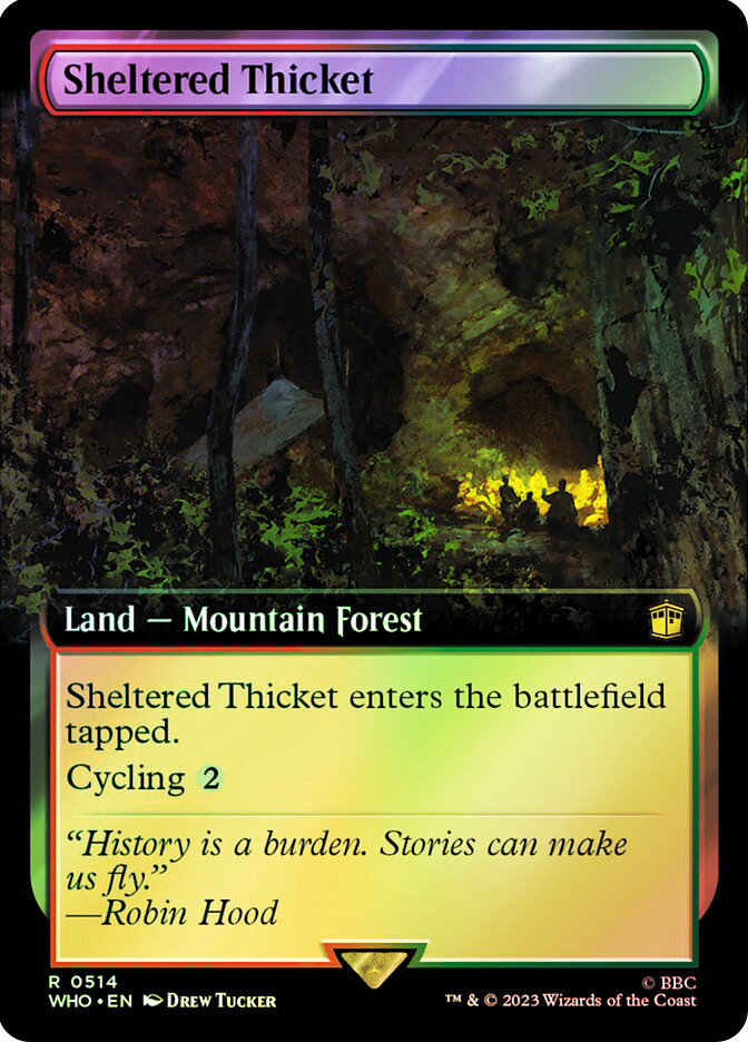 Sheltered Thicket (Extended Art) | Doctor Who Commander - Variants ...