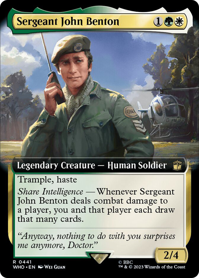 Sergeant John Benton | Doctor Who Commander | Star City Games