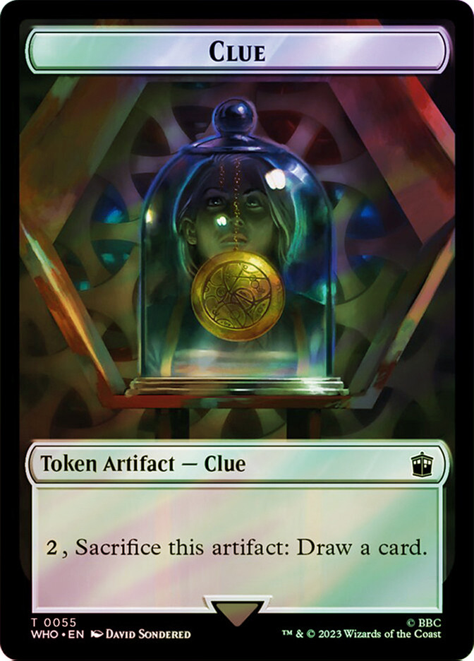 {Alien Angel Token} // {Clue Token} (#055) (Surge Foil) | Doctor Who ...