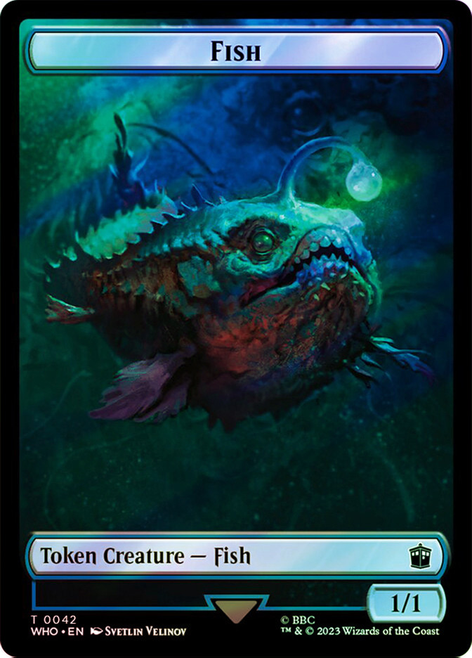 {Cyberman Token} // {Fish Token} (Surge Foil) | Doctor Who Commander ...