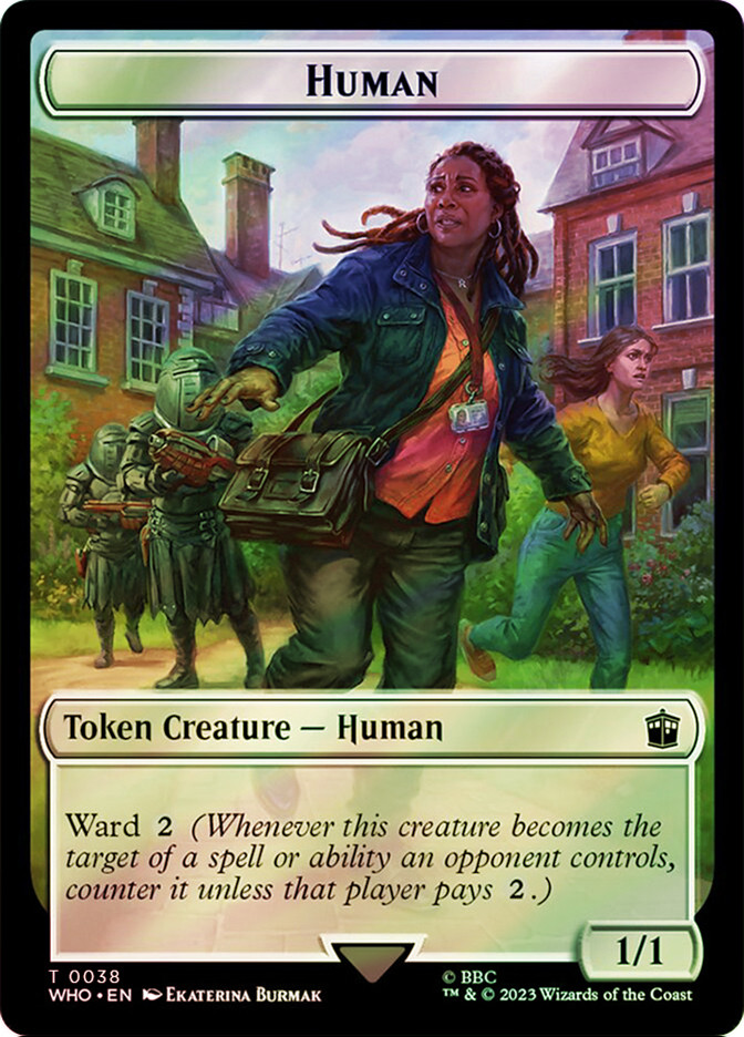 {Food Token} (#058) // {Human Token} (#038) (Surge Foil) | Doctor Who ...