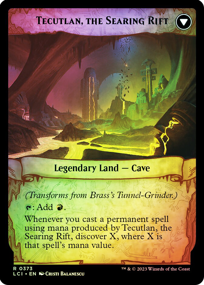 Brass's Tunnel-Grinder // Tecutlan, the Searing Rift (Extended Art ...