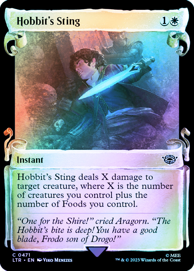 Hobbit's Sting (Showcase) (Silver Foil) | The Lord of the Rings ...