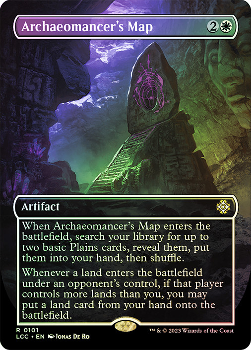 Archaeomancer's Map (Borderless) | The Lost Caverns of Ixalan Commander ...