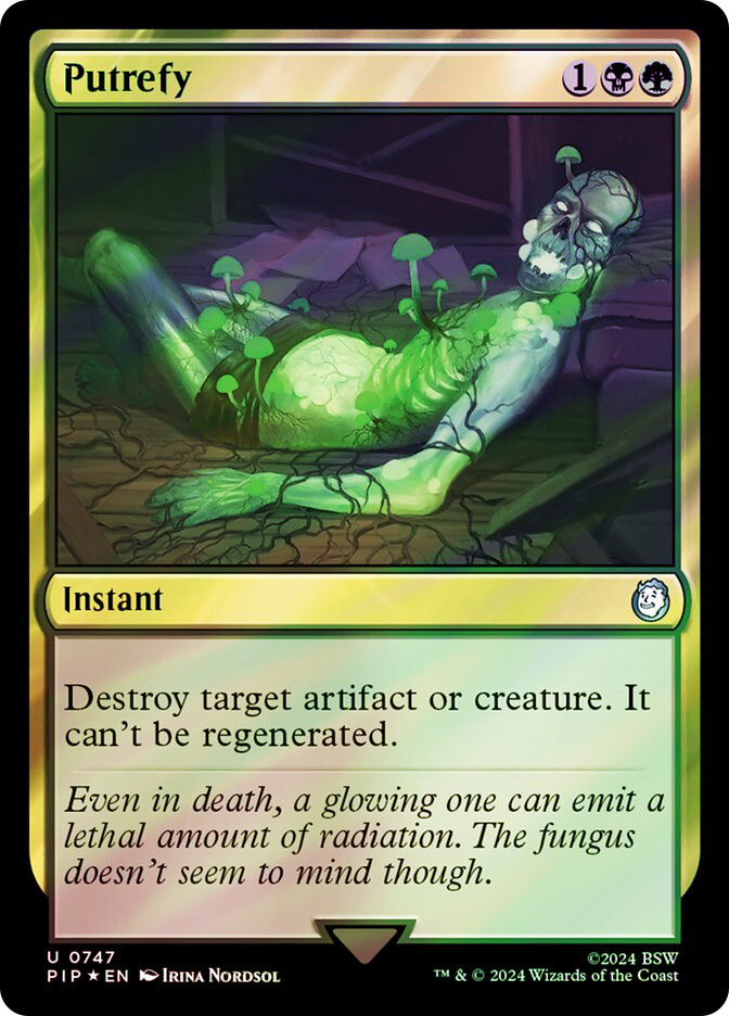 Putrefy (Surge Foil) | Fallout Commander - Alternate Foil | Star City Games