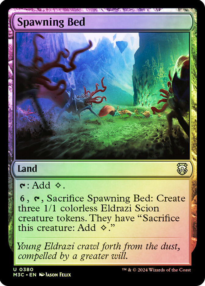 Spawning Bed (Ripple Foil) | Modern Horizons 3 Commander - Alternate ...