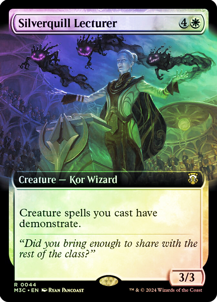 Silverquill Lecturer (Extended Art) (Ripple Foil) | Modern Horizons 3 Commander - Alternate Foil ...