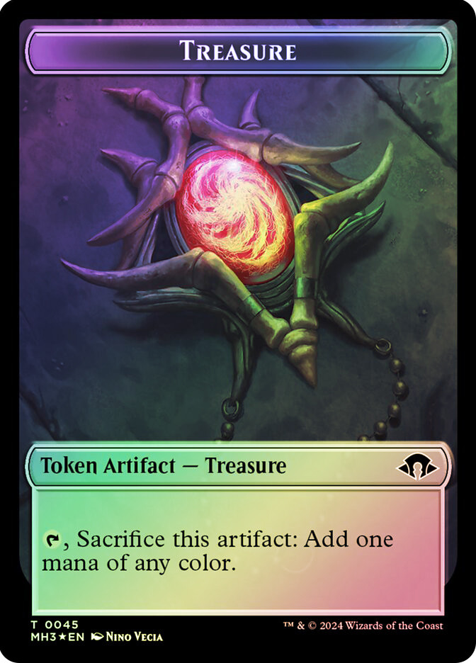 {Treasure Token} // {Copy Token} (Ripple Foil Front) | Modern Horizons ...