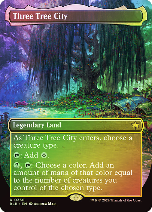 Three Tree City (#338) (Borderless) | Bloomburrow - Variants | Star ...