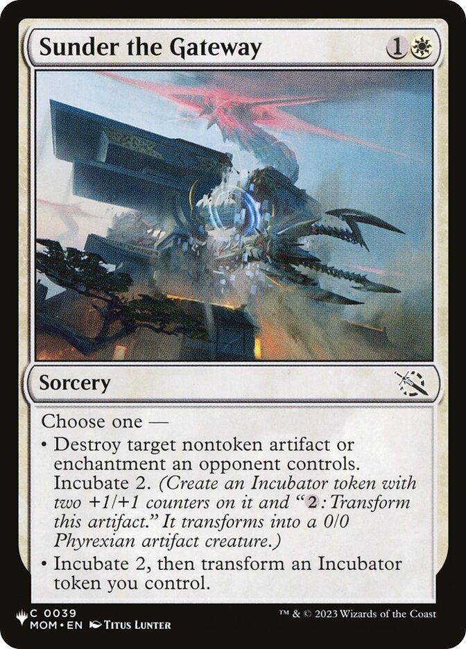 Sunder the Gateway | Mystery Booster / The List | Star City Games