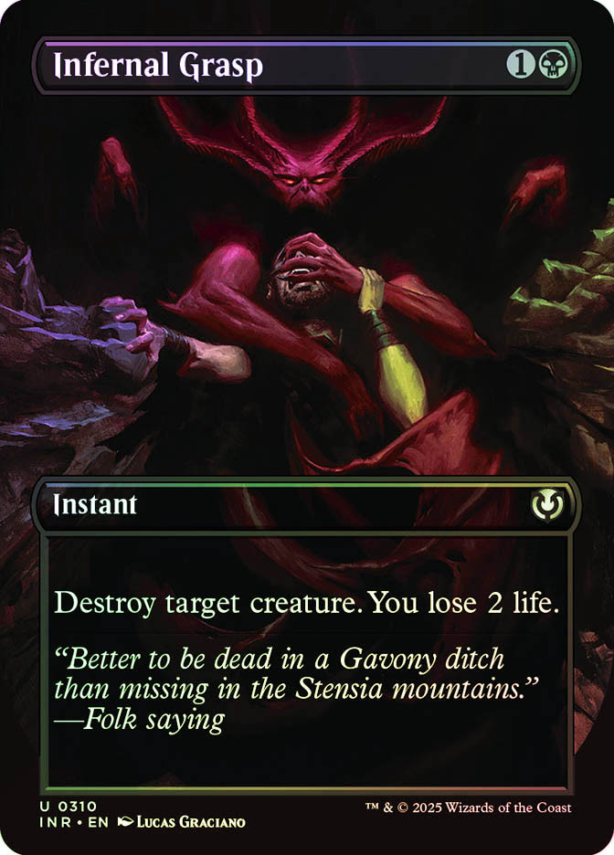 Infernal Grasp (Borderless) | Innistrad Remastered - Variants | Star ...