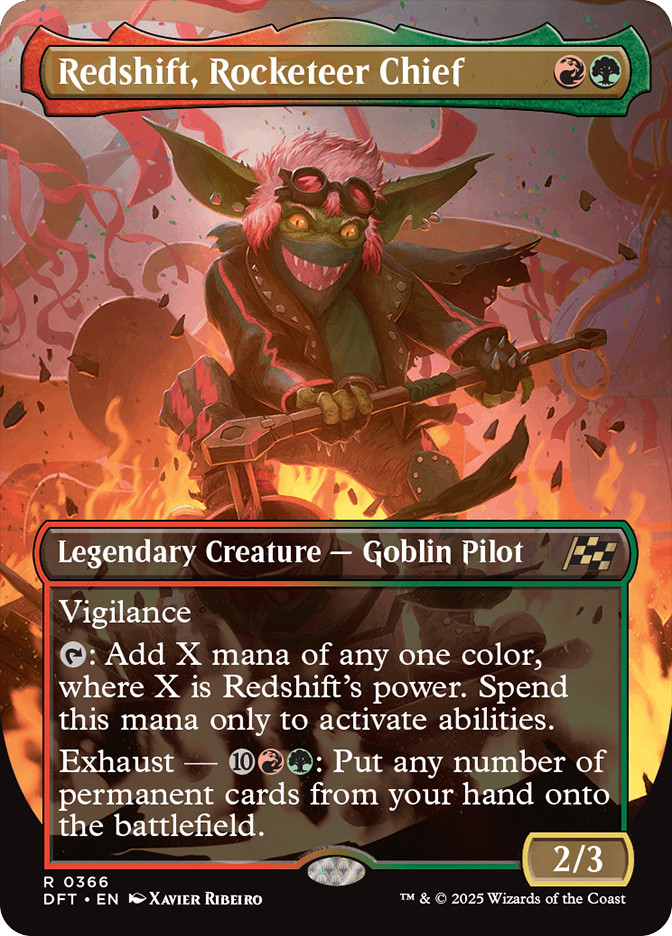 Redshift, Rocketeer Chief (Borderless) | Aetherdrift - Variants | Star City Games