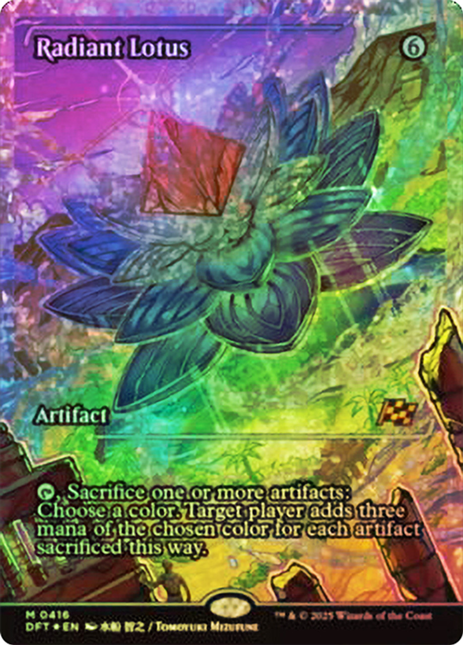 Radiant Lotus (Showcase) (Fracture Foil) | Aetherdrift - Alternate Foil Variants | Star City Games