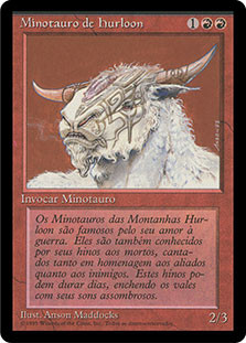 Hurloon Minotaur (BB) | 4th Edition - Black Border - Portuguese | Star ...