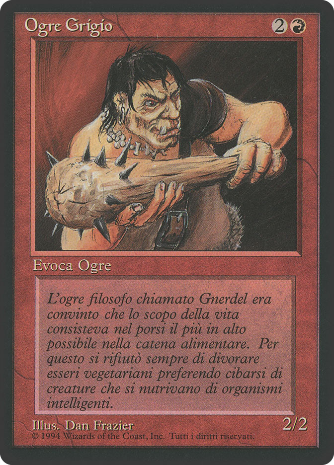 Gray Ogre (BB) | 3rd Edition - Black Border - Italian | Star City Games
