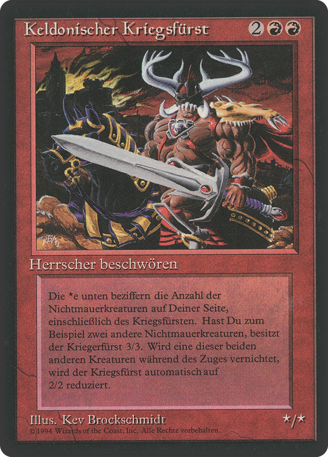 Keldon Warlord (BB) | 3rd Edition - Black Border - German | Star City Games