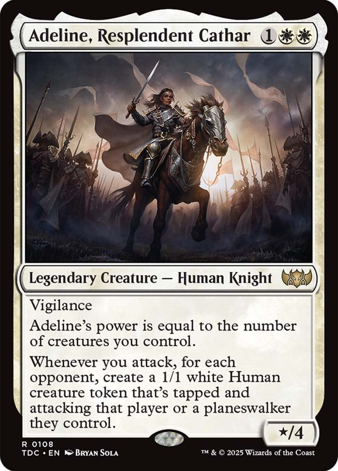 Adeline, Resplendent Cathar | Tarkir: Dragonstorm Commander | Star City ...
