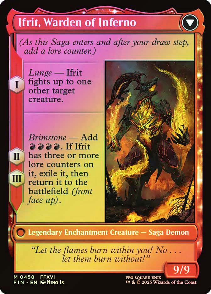 Clive, Ifrit's Dominant // Ifrit, Warden of Inferno (#458) | FINAL ...