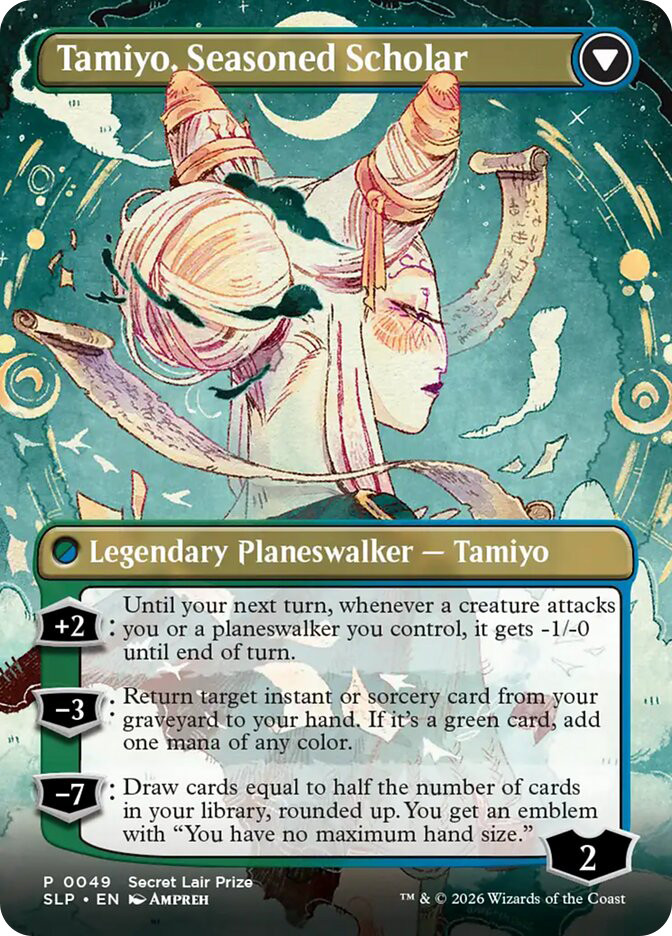 Tamiyo, Inquisitive Student // Tamiyo, Seasoned Scholar (Secret Lair ...