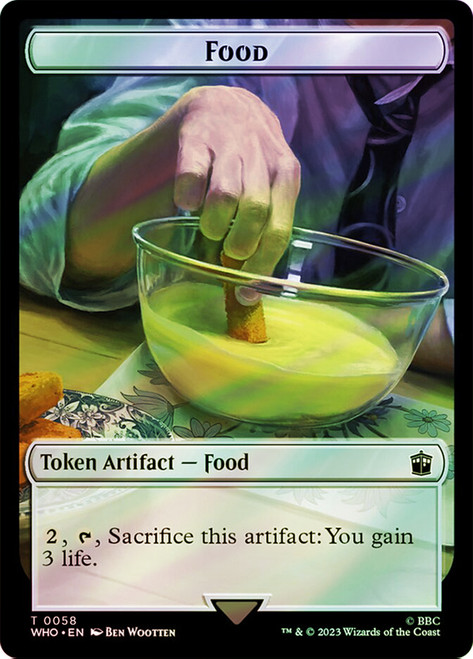 {Food Token} (#058) // {Human Token} (#038) (Surge Foil) | Doctor Who ...