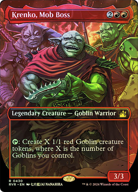 Krenko, Mob Boss (Borderless) | Ravnica Remastered - Variants | Star ...