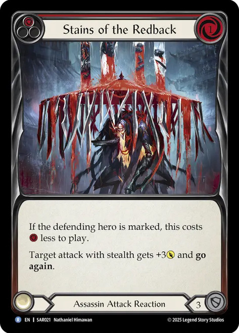 Stains of the Redback (Red) | Arakni, Web of Deceit Silver Age Deck ...
