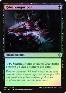 Vampiric Rites | Battle for Zendikar - Portuguese | Star City Games