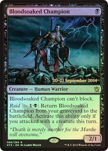 Bloodsoaked Champion (Prerelease) (Khans of Tarkir) | Promo | Star City ...