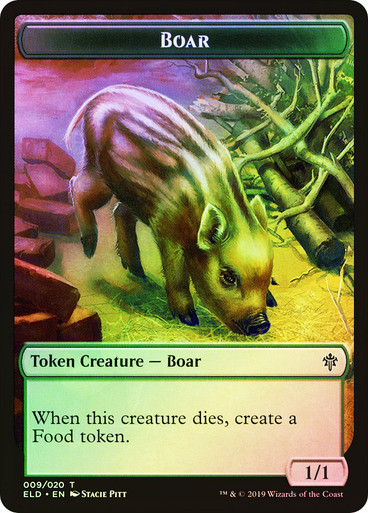 {Boar Token} // {Food Token} (#16) | Throne of Eldraine | Star City Games