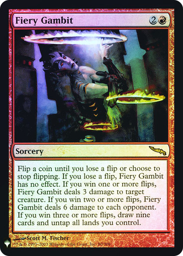 Fiery Gambit | Planeswalker Symbol Reprints | Star City Games