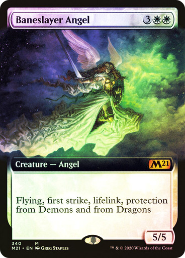 Baneslayer Angel (Extended Art) | Core Set 2021 - Variants | Star City ...