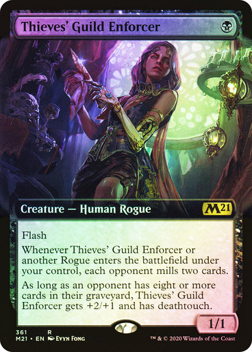 Thieves' Guild Enforcer (Extended Art) | Core Set 2021 - Variants ...