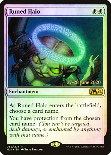 Runed Halo (Prerelease) (Core Set 2021) | Promo: Date Stamped | Star ...