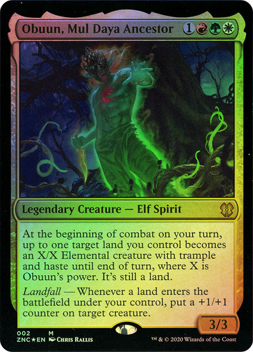 Obuun, Mul Daya Ancestor (Regular Art) | Zendikar Rising Commander ...